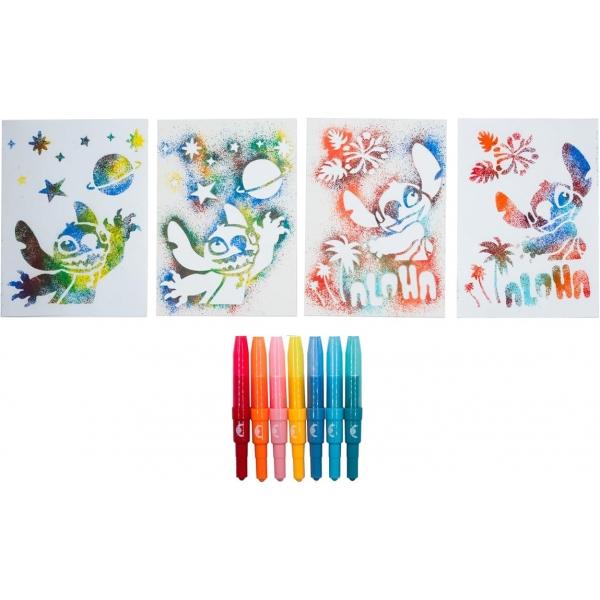 Set carioci magice de suflat, reutilizabile, Stitch - Brandtoys.ro