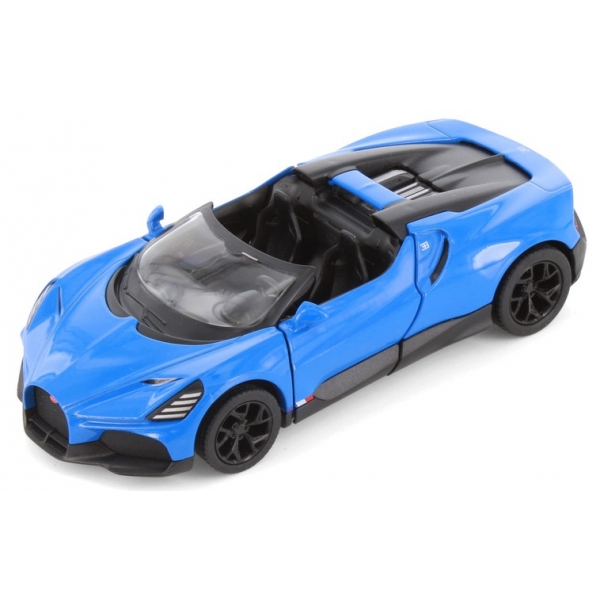 Macheta metalica Kinsmart, Bugatti Mistral, Scara 1:36, Albastru ...