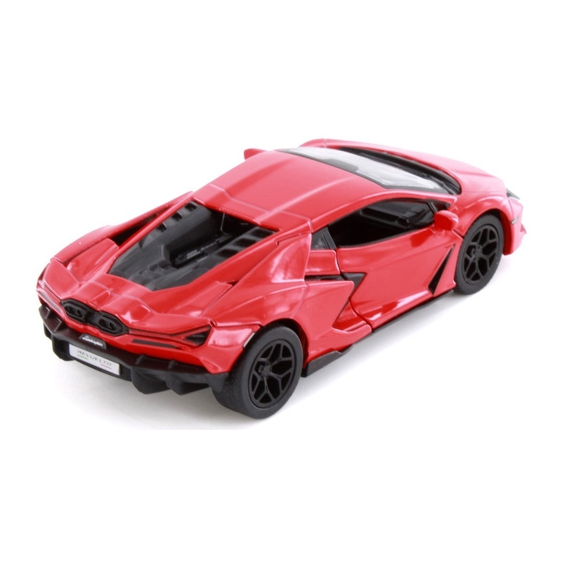 Macheta metalica Kinsmart, Lamborghini Revuelto, 12 cm, Rosu - Brandtoys.ro