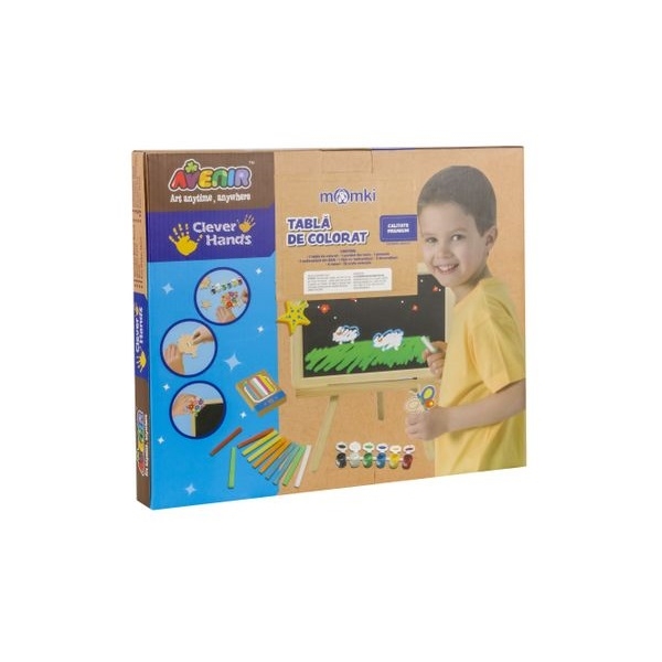 Set desen Momki cu tabla de colorat - Brandtoys.ro