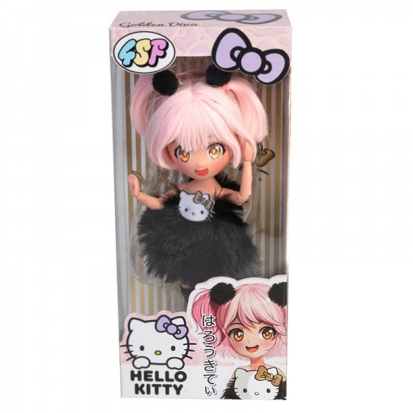 Hello Kitty – Păpușa Golden Diva, Negru/Roz, 19.5 cm - Brandtoys.ro