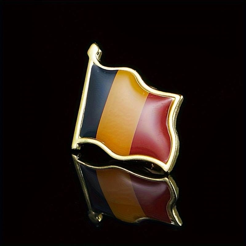 Insigna Steag Tricolor Romania, Model Brosa cu Ac de Siguranta, 20x20 ...