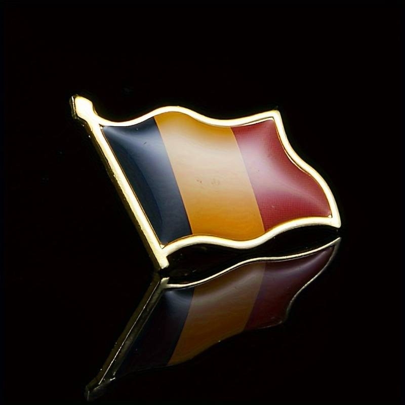 Insigna Steag Tricolor Romania, Model Brosa cu Ac de Siguranta, 20x20 ...
