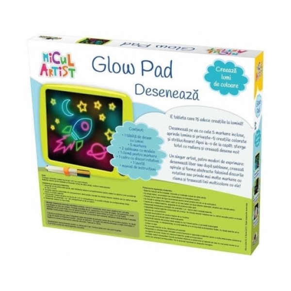 Tableta Noriel Glow Pad -Micul Artist - Brandtoys.ro