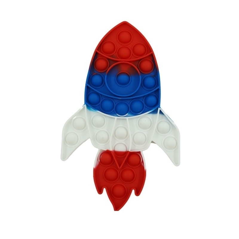 Jucarie Pop it Racheta Multicolor - Brandtoys.ro