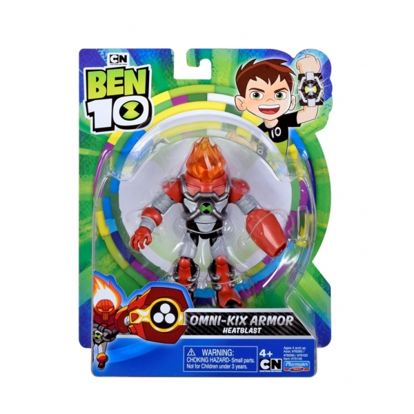 Figurina Ben 10 Omni-Kix Armour Heatblast 12 cm - Brandtoys.ro