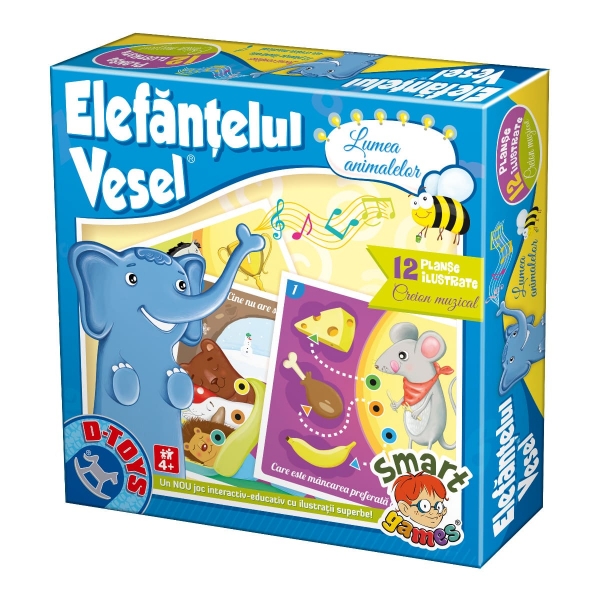 Joc educativ creion muzical si 12 planse ilustrate cu animale ...