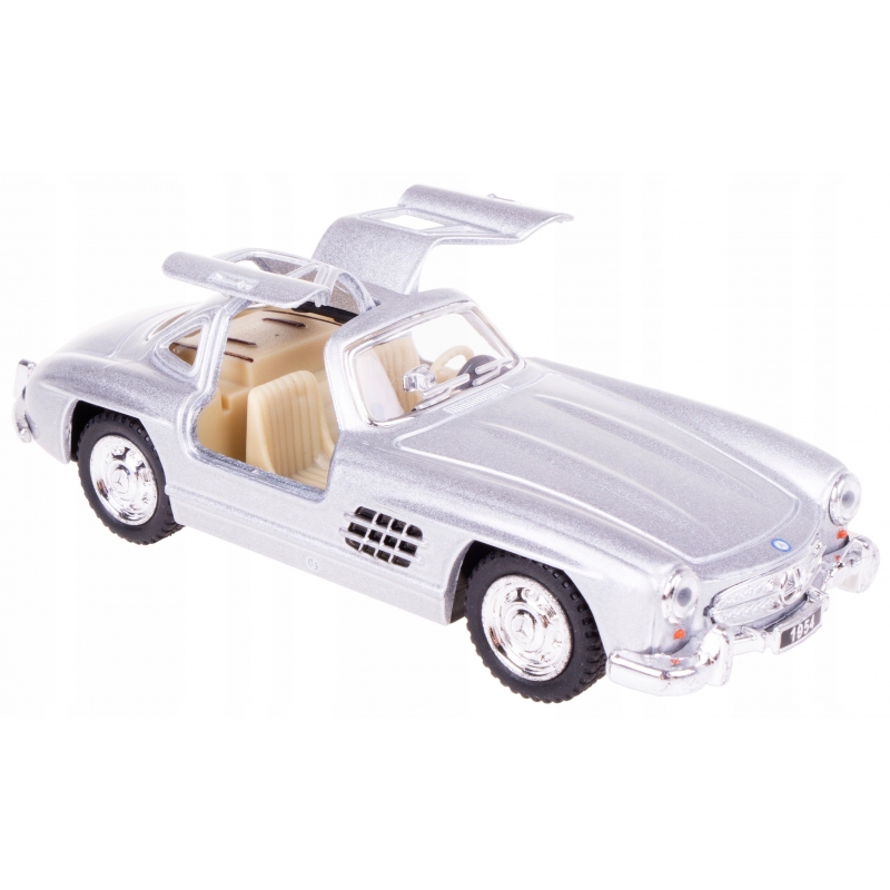 Macheta Metalica 1:34 Kinsmart Mercedes-Benz 300SL 1954, Gri, 12cm ...
